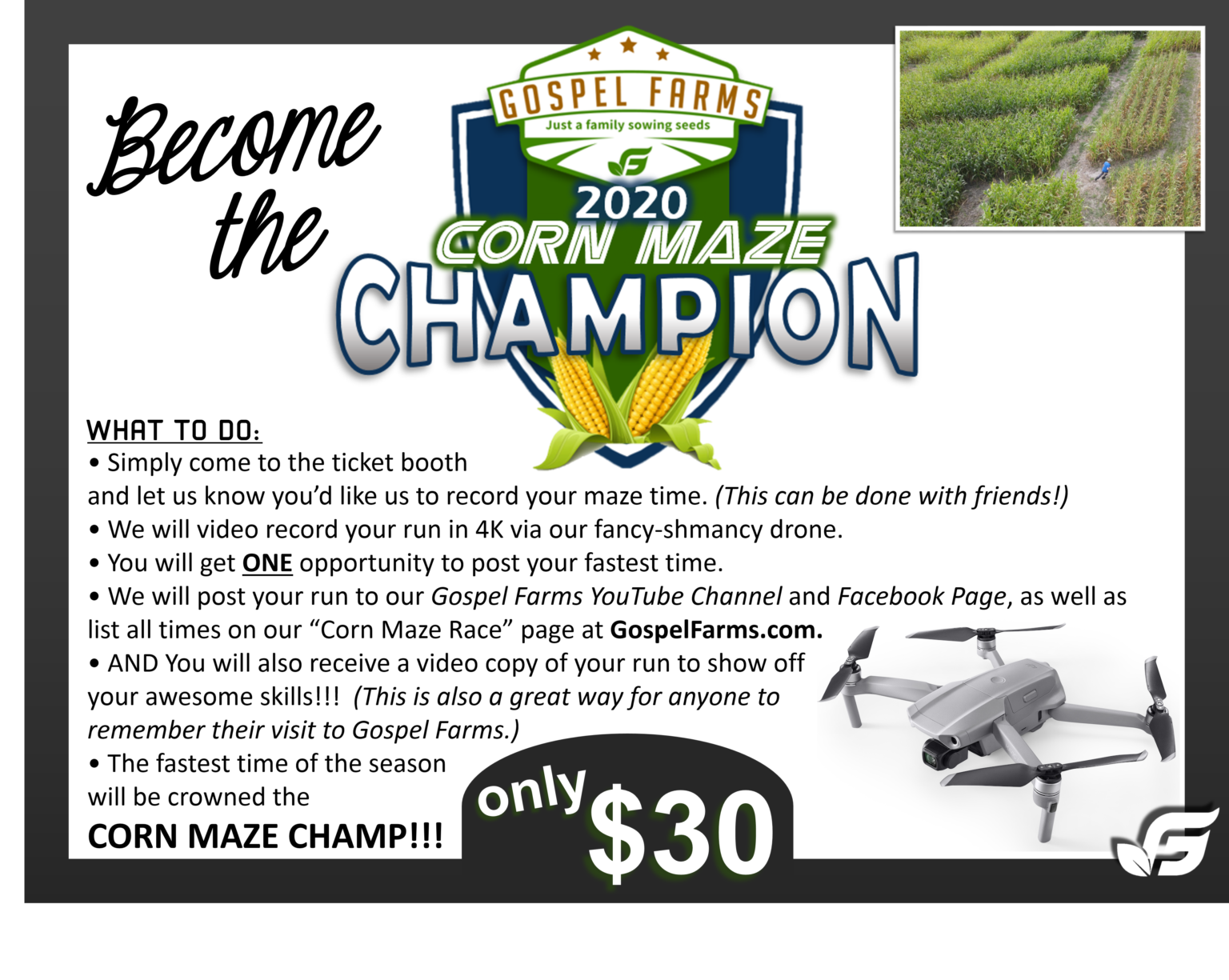 Corn Maze Race – Gospel Farms